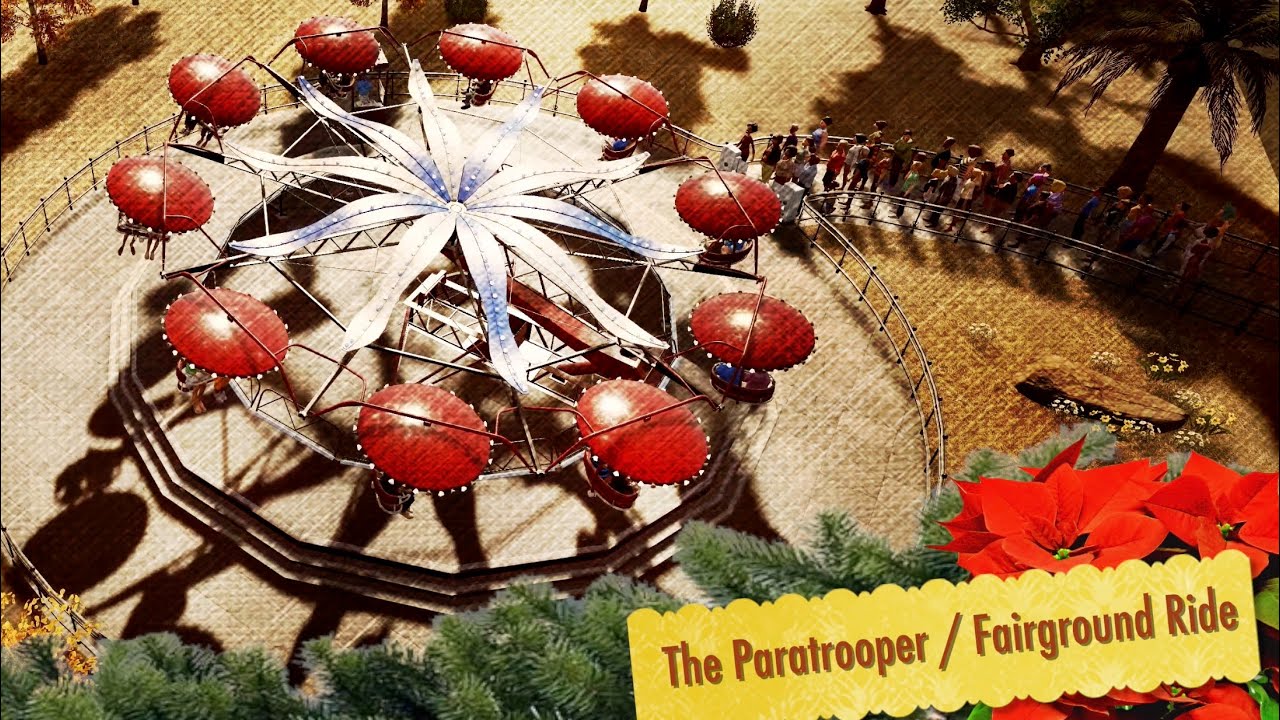 Theme Park Fun Facts | THE PARATROOPER Fairground Flat-ride... - YouTube