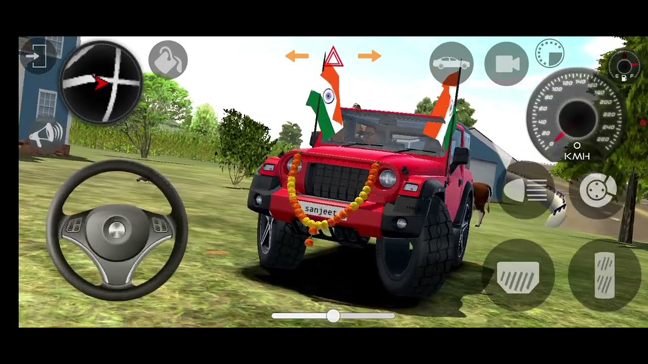 Red colour Thar Mahindra Thar off-road gaming videos 😀 - YouTube