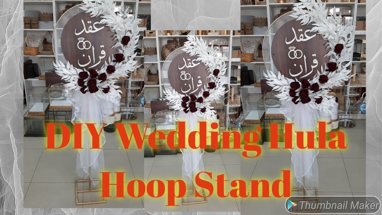 DIY Wedding Hula Hoop Stand/ Wedding Welcome Signage/Wedding Decor ...