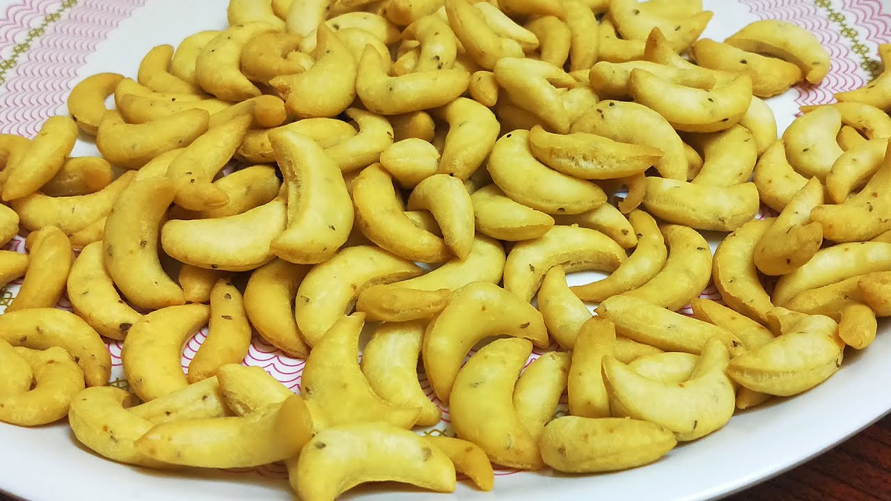 TASTY SNAKS KAJU SHAPED BISCUITS NAMKEEN KAJU RECIPE - YouTube