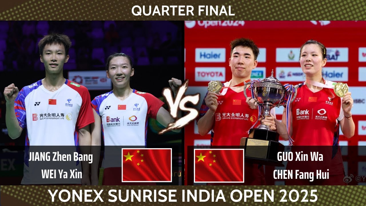 JIANG Zhen Bang/WEI Ya Xin vs GUO Xin Wa/CHEN Fang Hui | QF | India ...