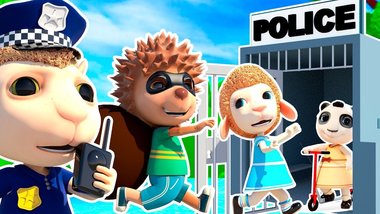 Police Officer Chasing Criminal or Kids | Cartoon for Kids | Dolly and ...