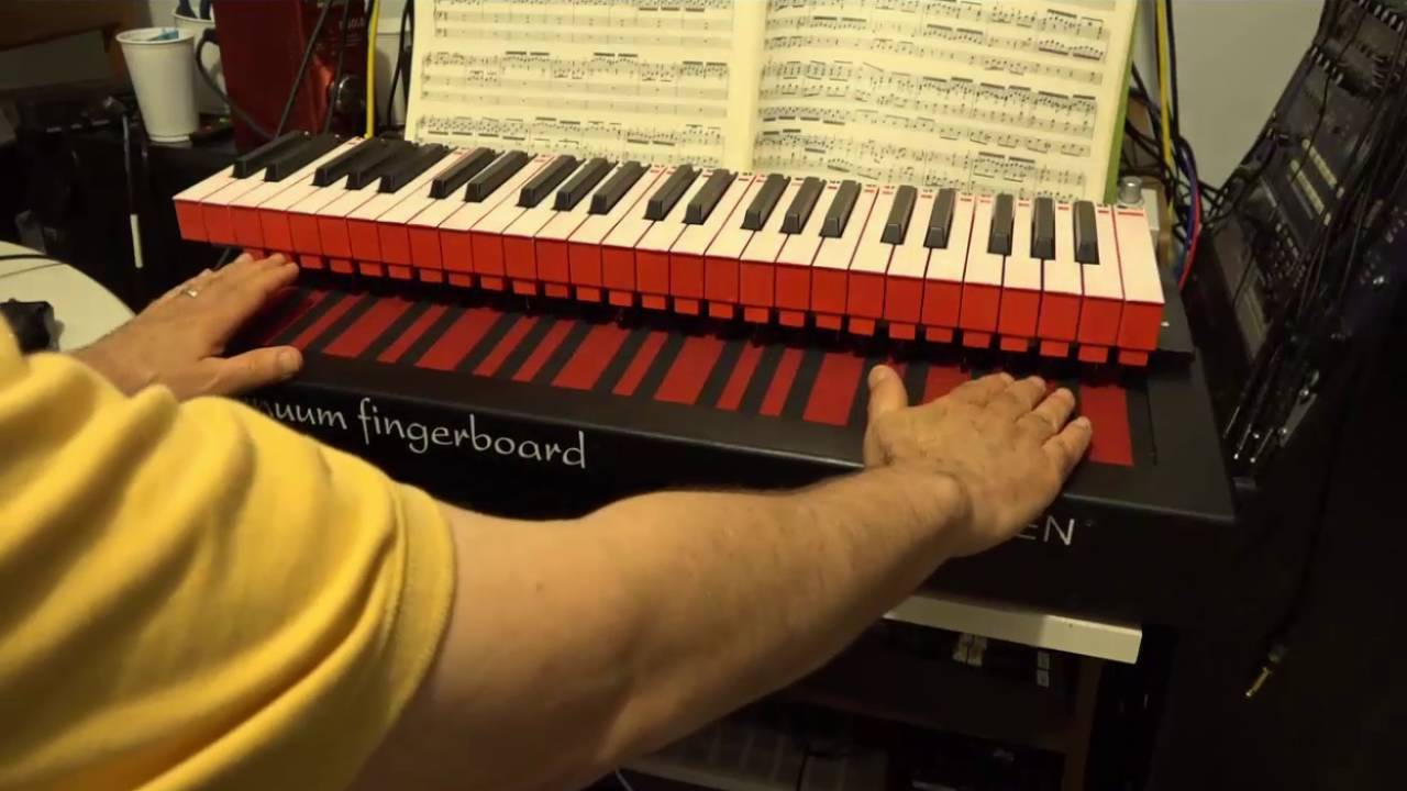 Peter Pringle's Keyboard Extension for the Haken Continuum - YouTube