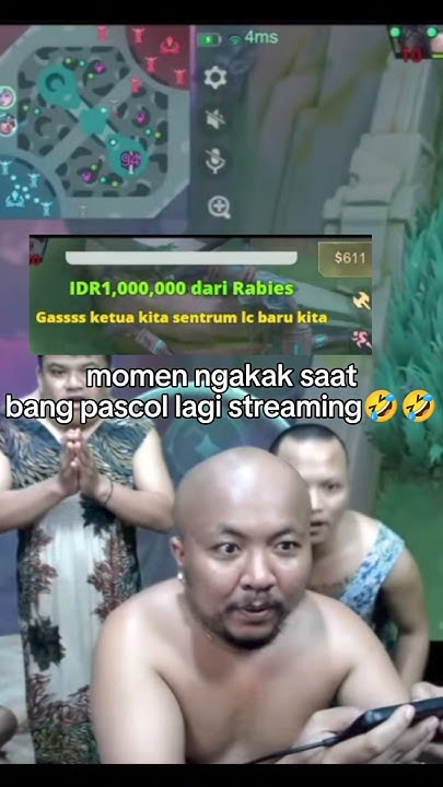 MOMEN NGAKAK!!! saat live streaming bang pascol🤣 #pascolkintil #meme #mobilelegends #shortvideo ...
