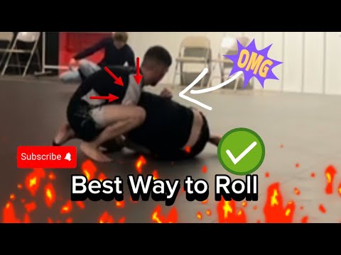FLOW ROLLING as a BJJ WHITE BELT - YouTube