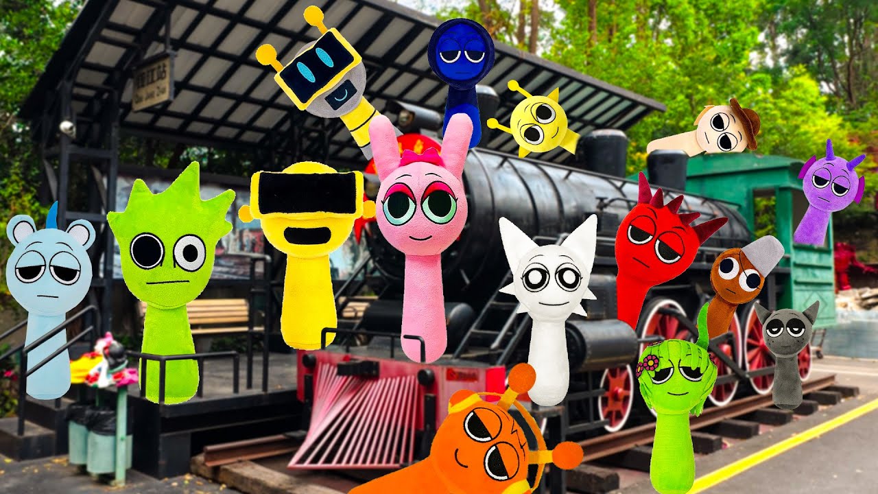 “Finding SPRUNKI Toys on the Playground Train! You Won’t Believe Where ...