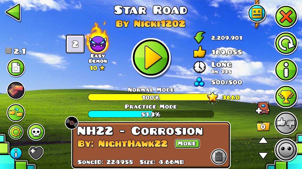 Geometry Dash - Star Road by Nicki1202 (easy demon) | EmilBatStorm ...