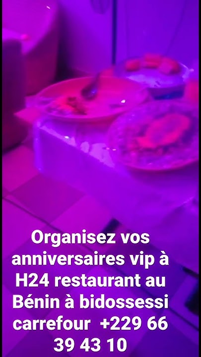 Anniversaire à l’espace vip H24 au Bénin - YouTube