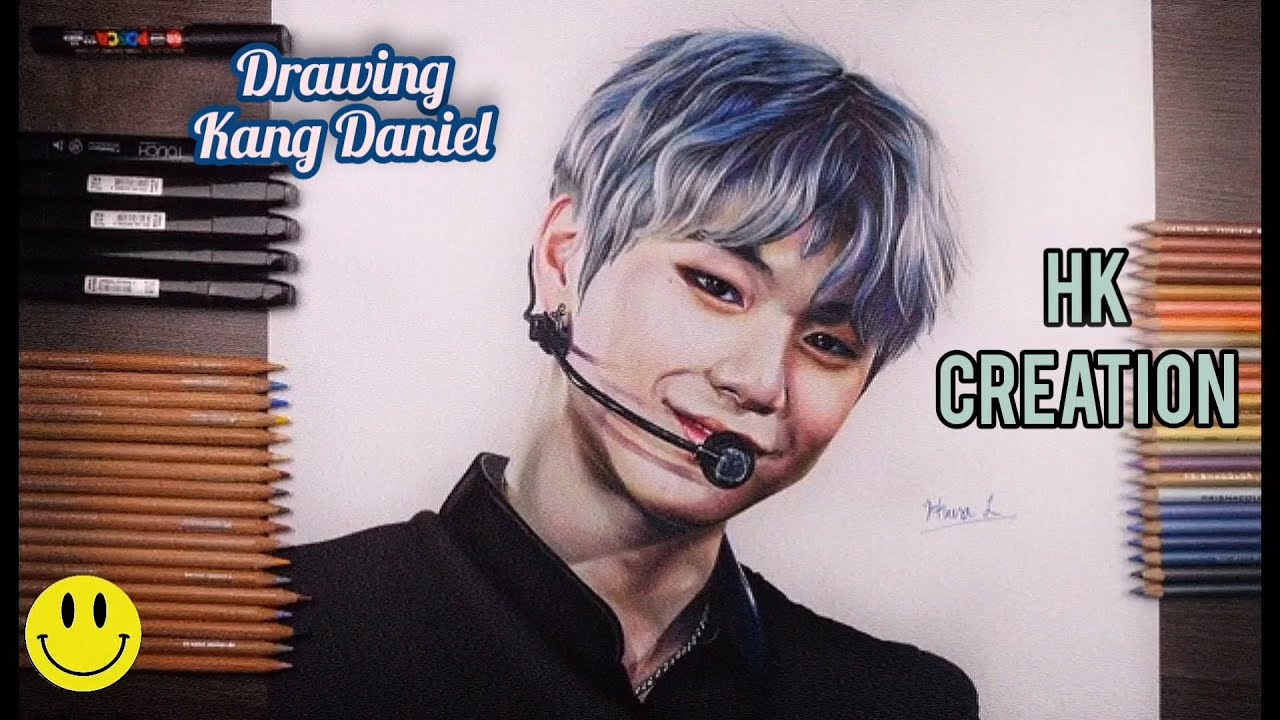 Drawing Kang Daniel | Wanna One [ HK CREATION ] - YouTube
