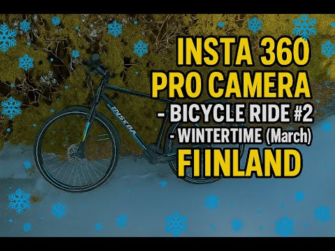 Insta 360 Pro Camera - Bicycle ride Nr2 wintertime in Finland - YouTube