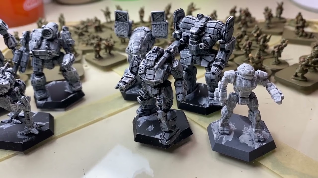 Battletech Mini w Army Painter Speed Paint - spoiler I Love It! - YouTube