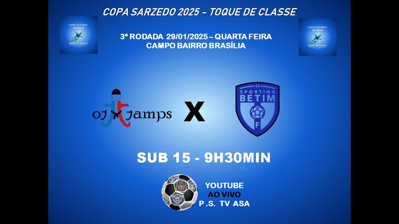 OJJAMPS X SPORTING BETIM SUB 15 - YouTube
