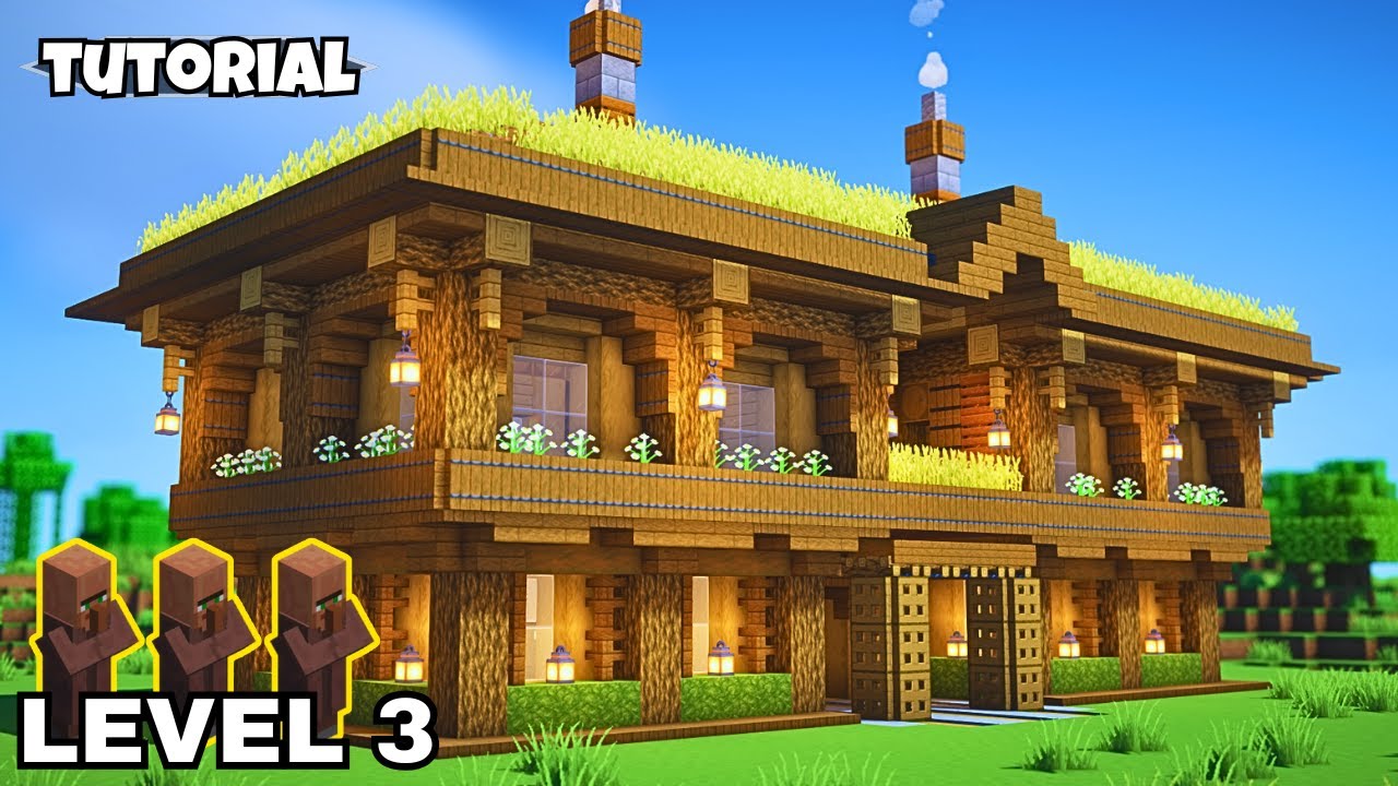 Minecraft: Survival House - Level 3: Advanced (Tutorial) 🏡 (69.3) - YouTube