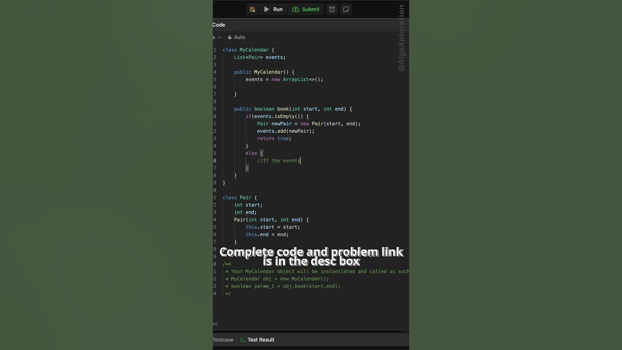 LeetCode Daily: My Calendar I Solution in Java | September 26, 2024 ...
