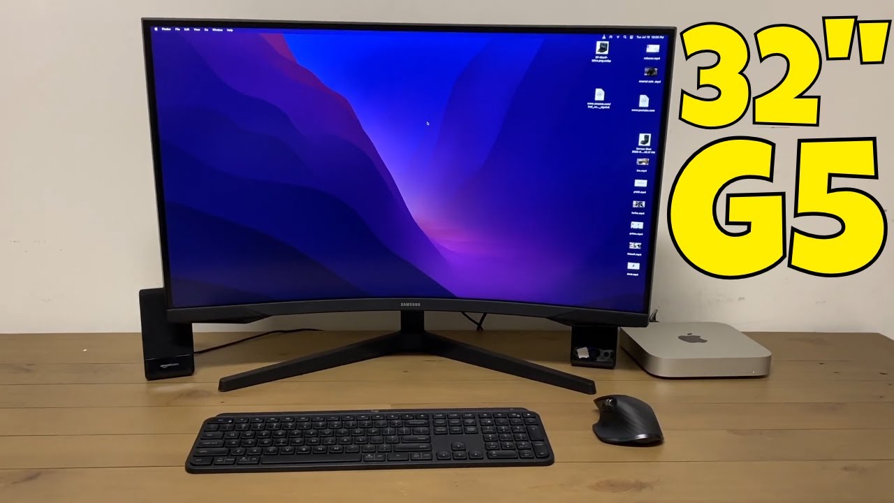 SAMSUNG 32” Odyssey G5 Gaming Monitor 1440p WQHD Curved - Unboxing and ...