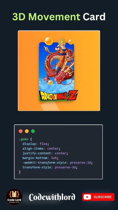 3D Animated Card Hover Effect For Website To make Interactive #shorts #viral #trending - YouTube