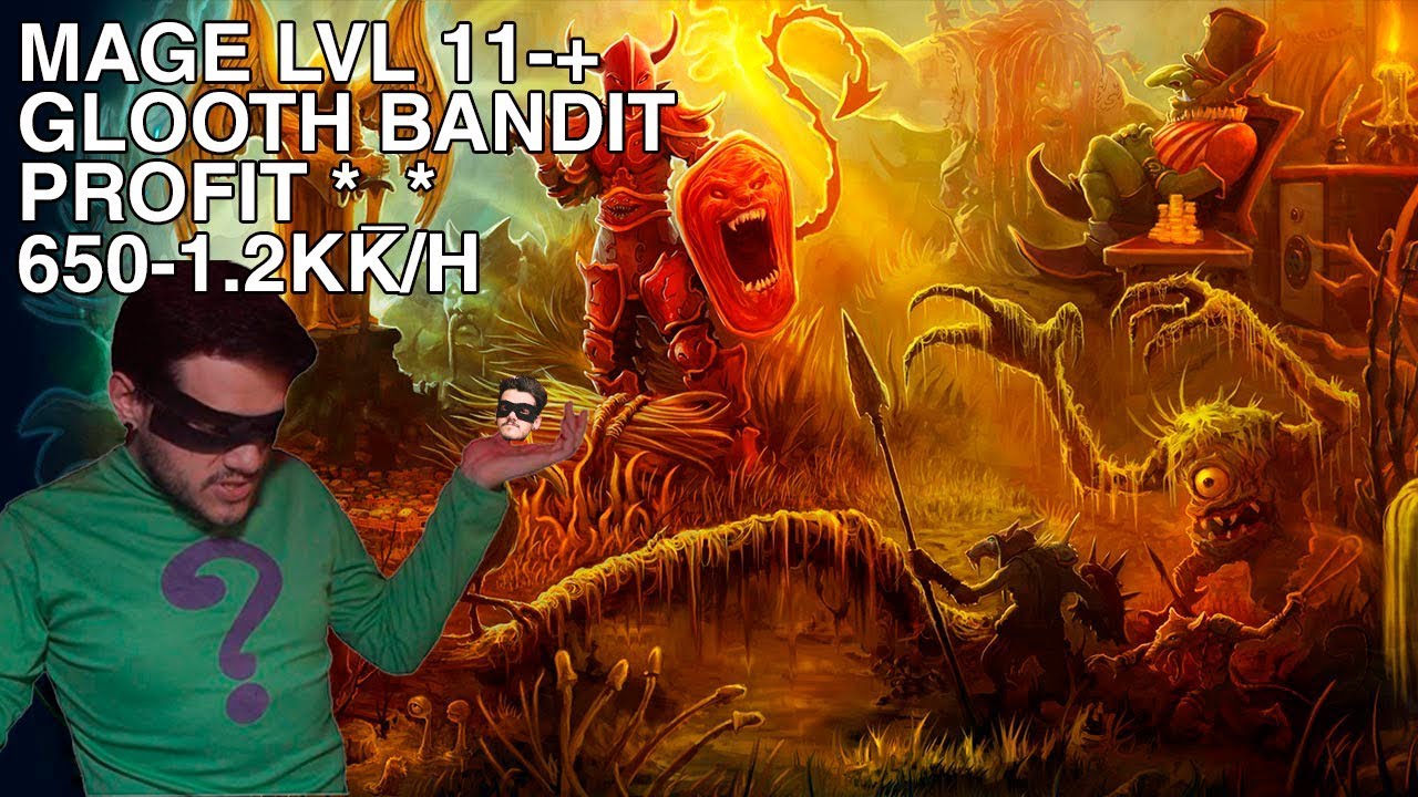 Tibia - Glooth Bandit WEST - Mage lvl110+ 650k+1kk/hr - PROFIT - - YouTube
