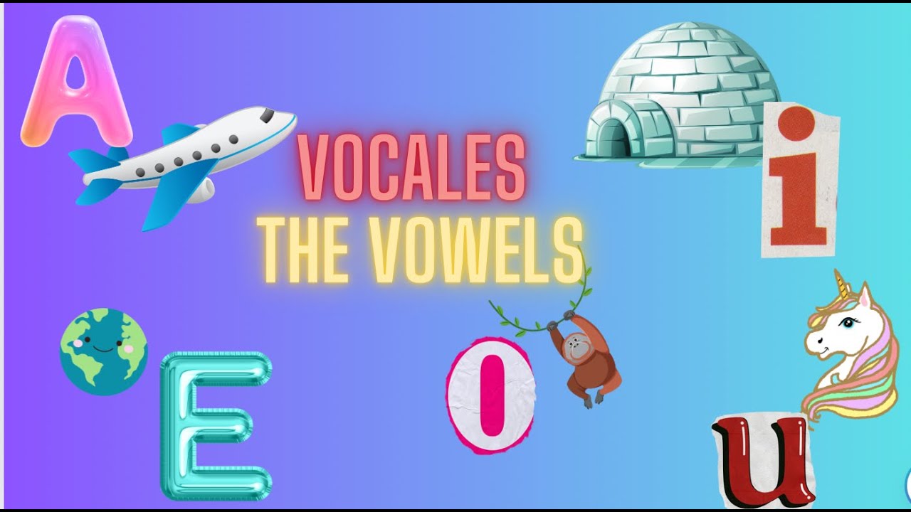 Las Vocales AEIOU (EN INGLES)videos educativos para niño con Buba y Lu ...