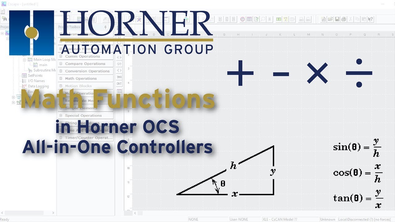 Advanced Math in Horner OCS All-in-one Controllers - YouTube