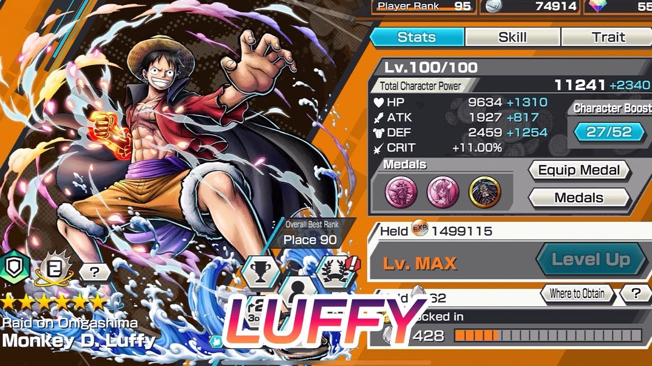 LUFFY🎮 GAMEPLAY ONE PIECE BOUNTY RUSH (OPBR) - YouTube