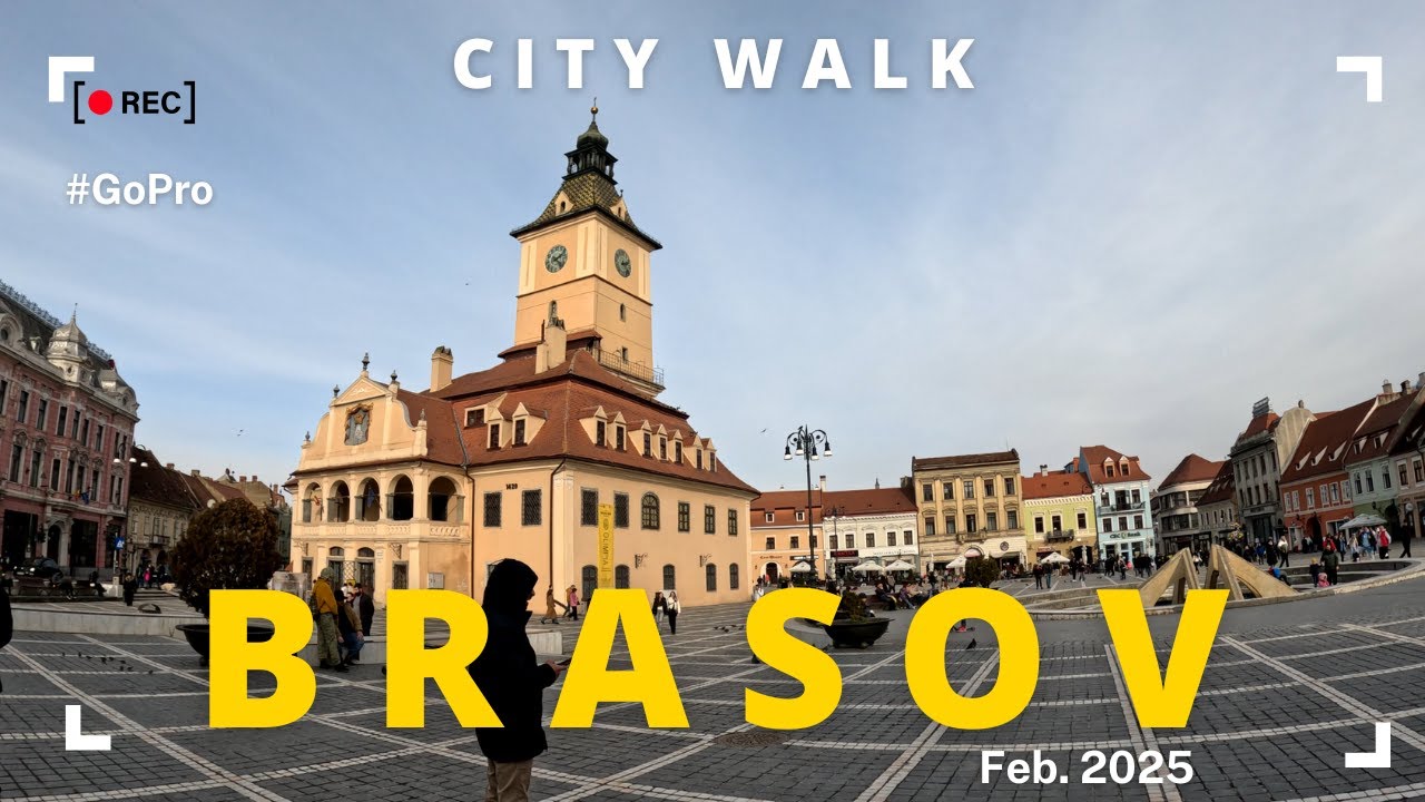 Explore Brasov | Calming Music with City Walk | Romania in Stunning 4K | GoPro Walking Tour 2025 ...