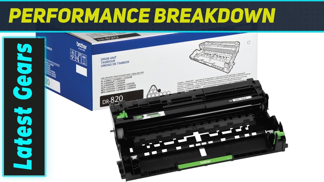 Brother Genuine DR820 Drum Unit: The Ultimate for Crisp, High-Volume ...