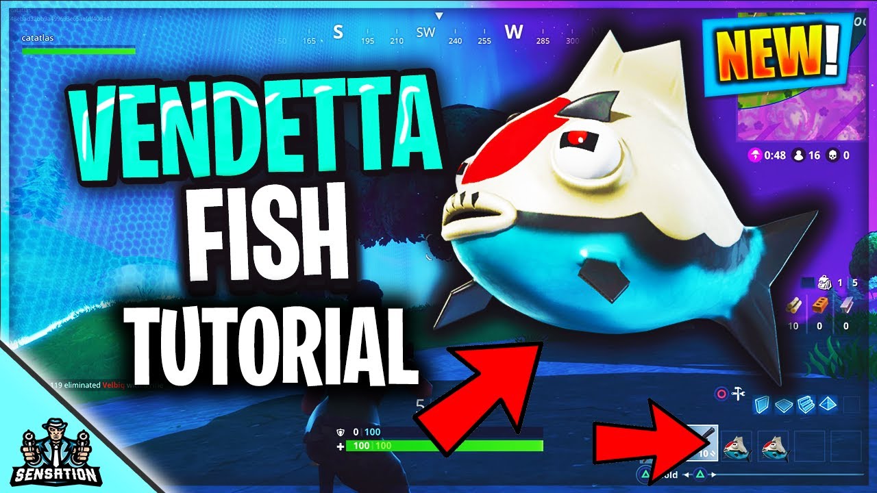 HOW TO GET THE VENDETTA FISH IN FORTNITE WITH PRO FISHING ROD - YouTube