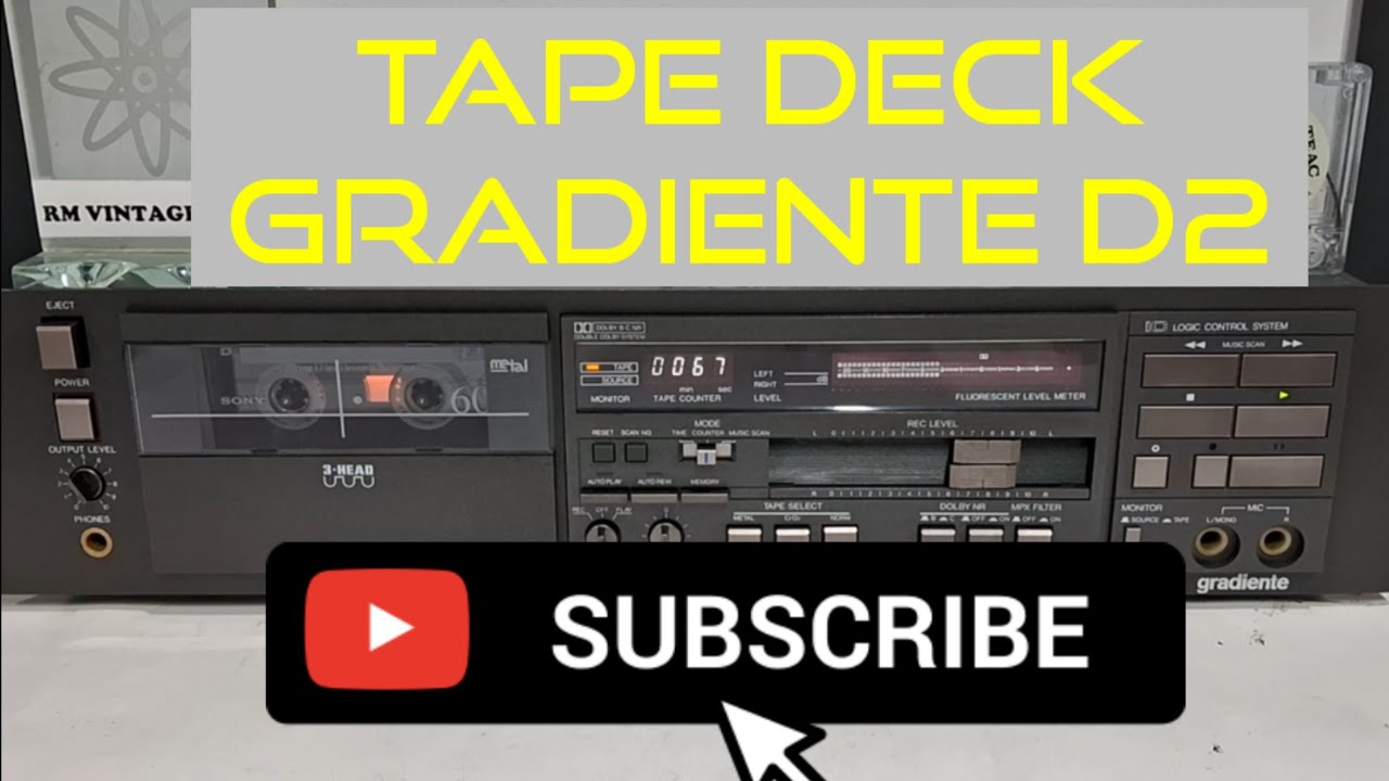 TAPE DECK GRADIENTE DII D2 TESTE DEMONSTRAÇÃO - YouTube