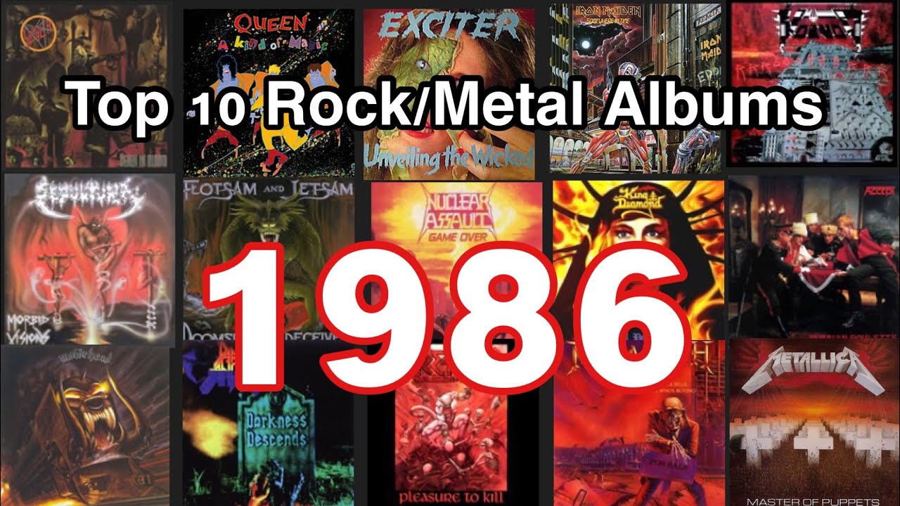Top 10 Rock/Metal Albums Of 1986 - YouTube