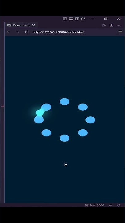 CSS Glowing Page Loading Animation html #shorts - YouTube