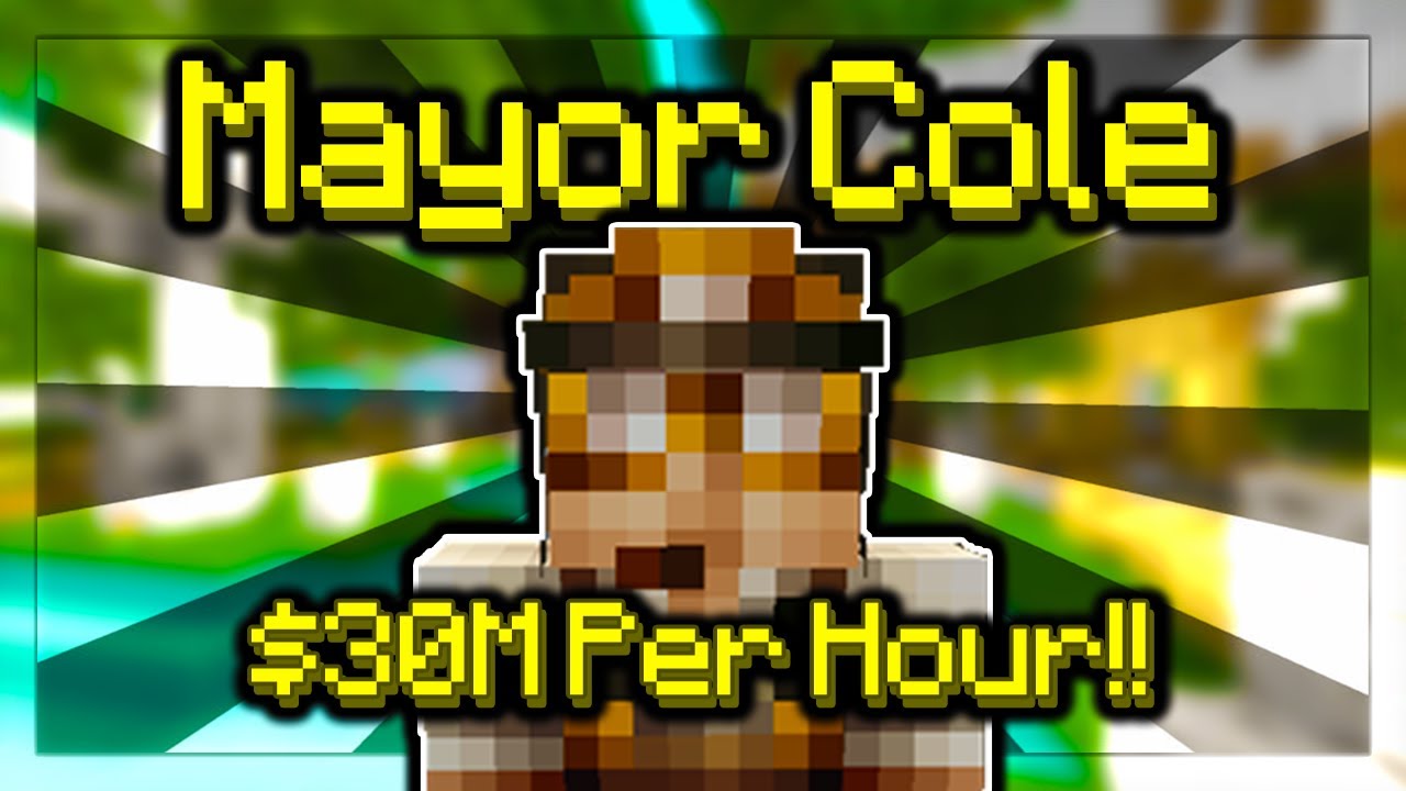 The New BEST MAYOR For Making Money!! +$30M PER HOUR! (Hypixel Skyblock ...