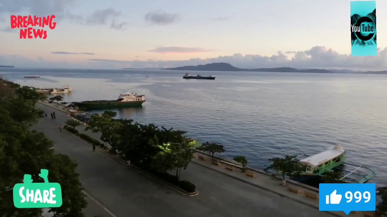 Surigao City Boulevard perfect Sunrise and Top View - YouTube