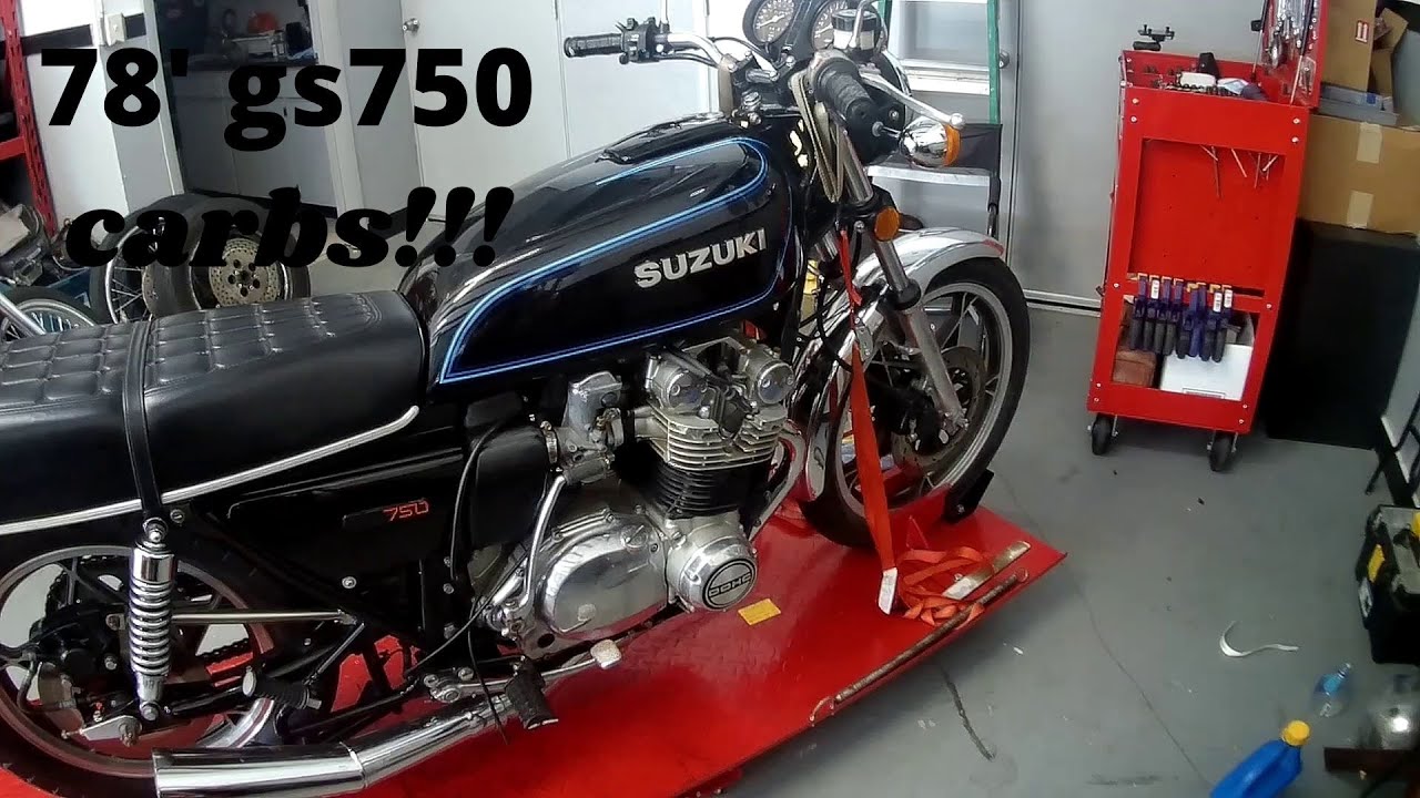 78 suzuki gs750 carburetors...yay!?! - YouTube