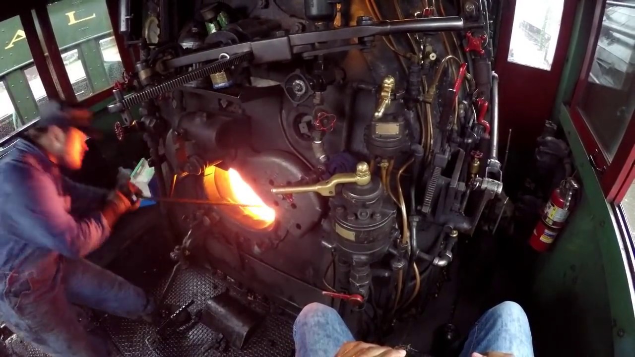 How to Operate a live Steam Locomotive view from engineers seat - YouTube