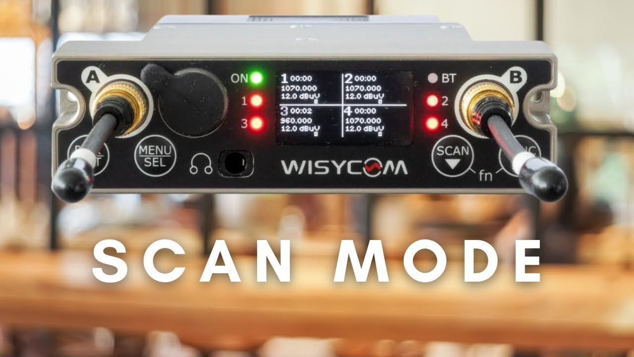 Scanning on the Wisycom MCR54 with Aaron Heimann - YouTube