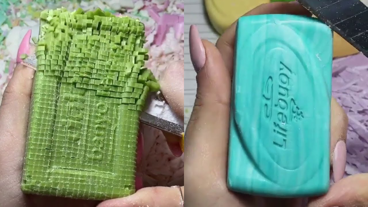 Soap Carving - Cutting Cubes #675 | Satisfying Soap Cutting Videos ...