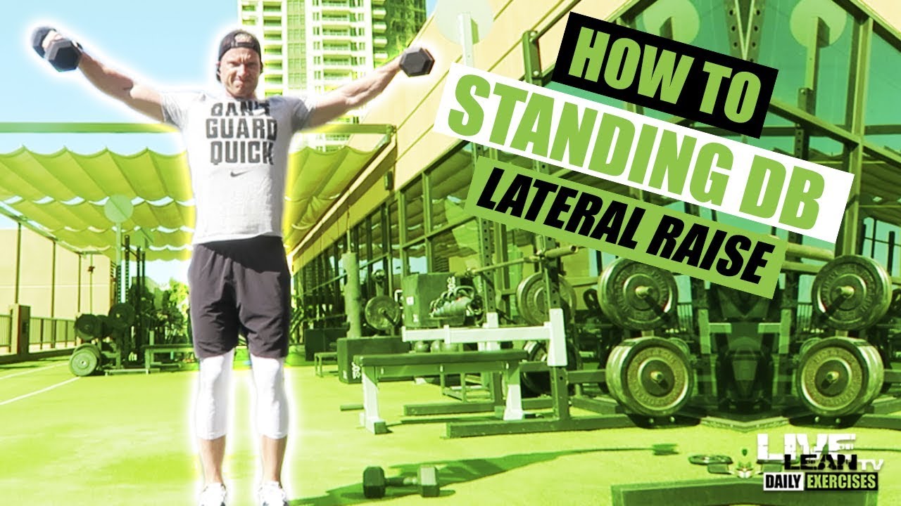 How To Do A STANDING DUMBBELL LATERAL RAISE | Exercise Demonstration ...