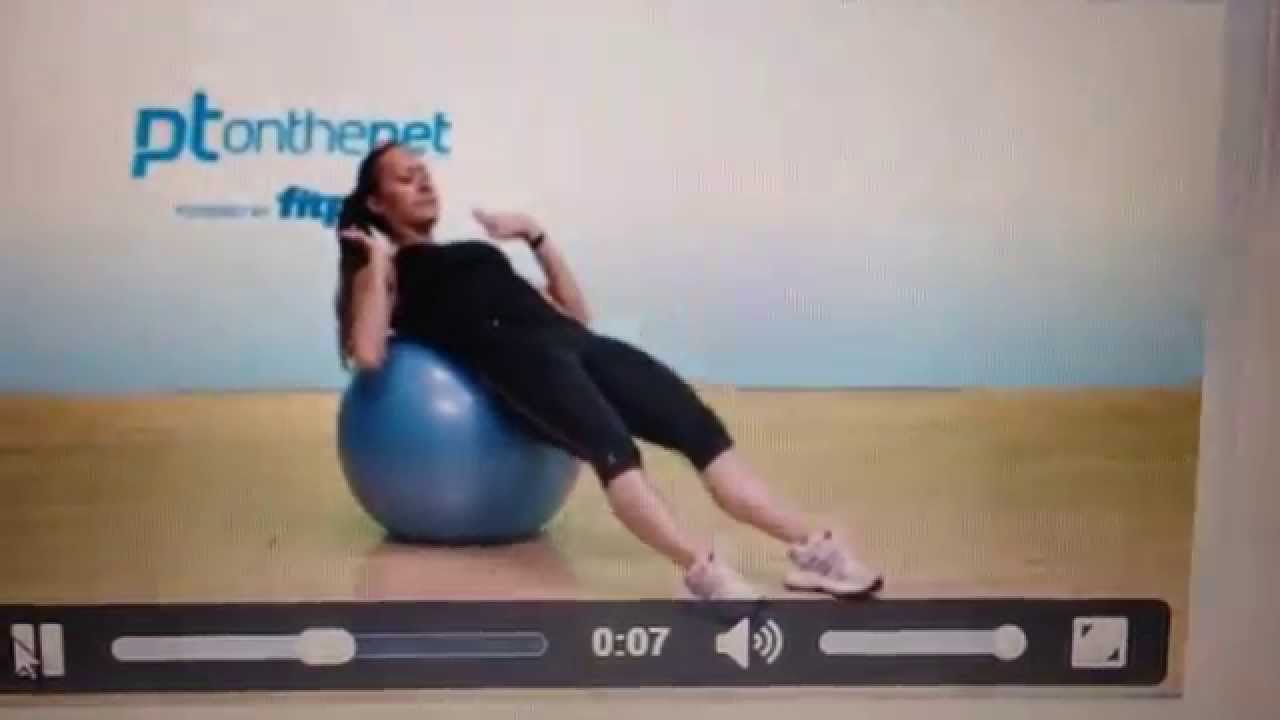 Leg press with stability ball - YouTube
