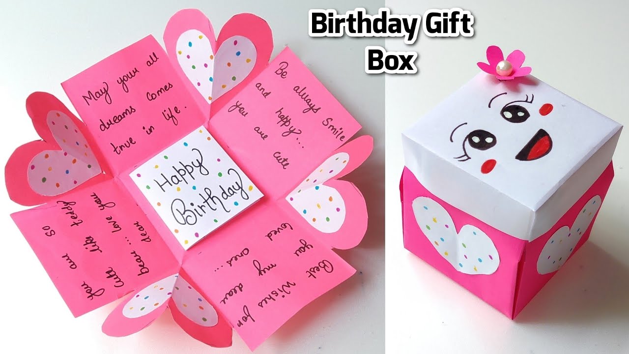 How To Make Explosion Box 🎁 | Explosion Box | DIY Gift Box | Paper ...