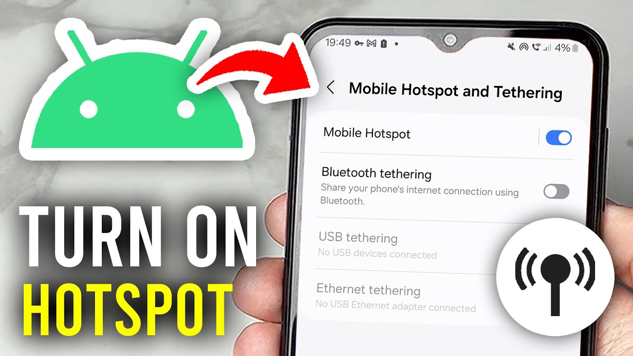 How To Turn On Mobile Hotspot On Android - Full Guide - YouTube