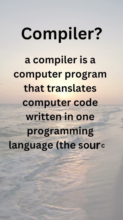 What is Compiler | 04 - YouTube