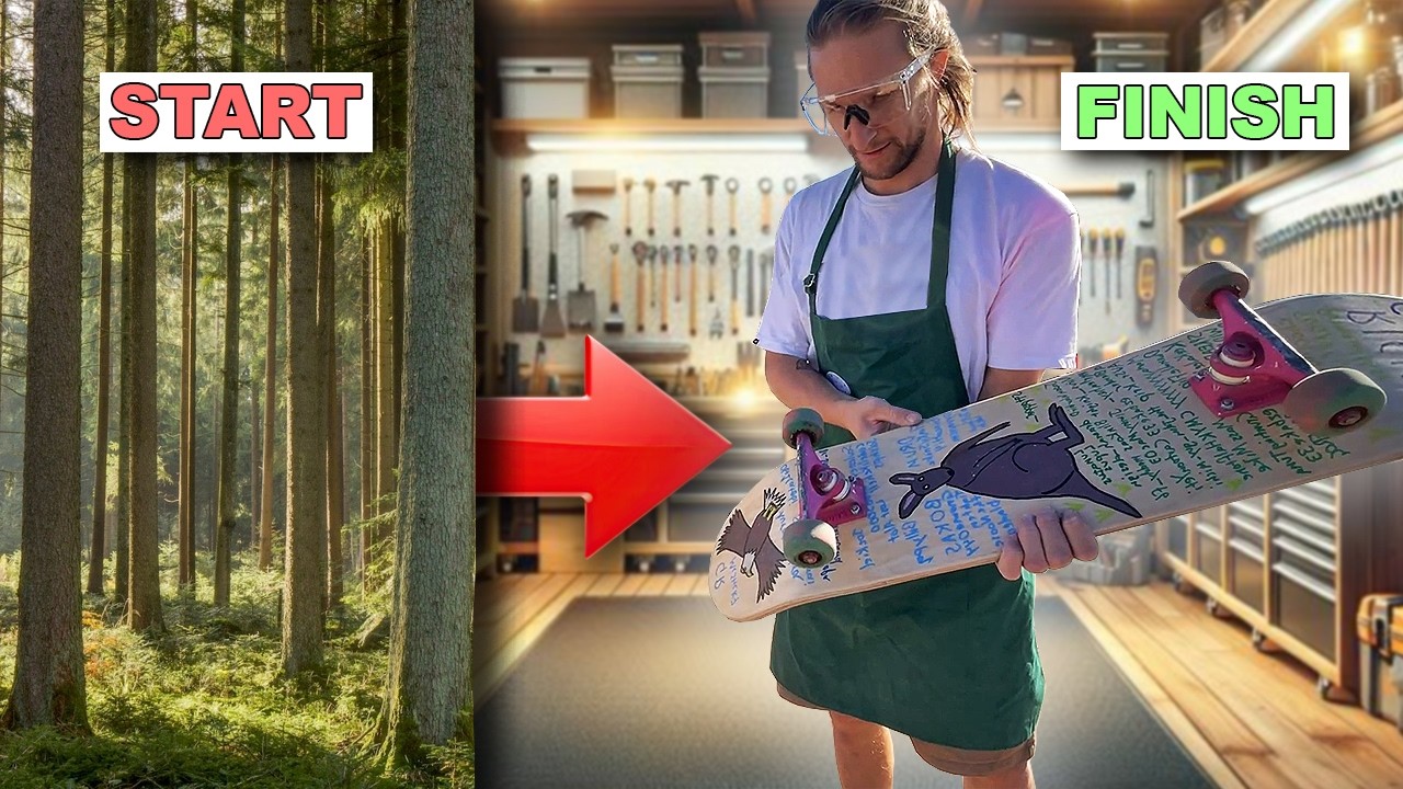 Building A Skateboard Completely From Scratch! - YouTube
