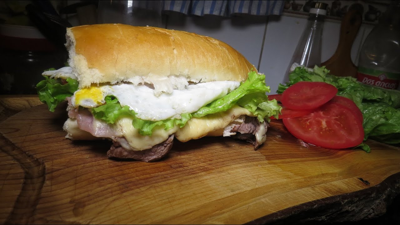 COMO HACER SANDWICH de LOMITO COMPLETO (COCINANDO con JULIUS) - YouTube