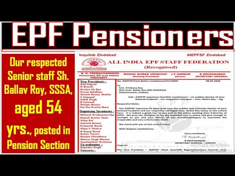 EPF All India EPF Staff Federation EPS95 Pensioners EPFO , EPF Latest ...