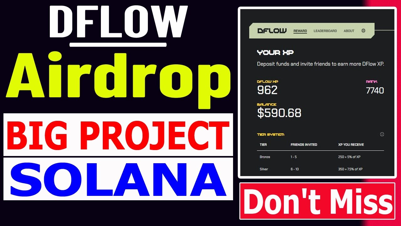 DFLOW Solana Airdrop | Same as PARCL - Don't Miss - YouTube