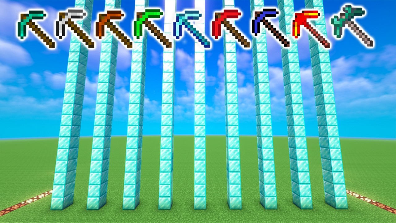 Minecraft Epic Pickaxe Challenge: Breaking 70 Diamond Blocks! - YouTube