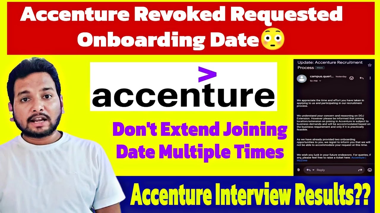 Accenture Onboarding/Joining Update || Survey Mail, HR Call || Offer ...