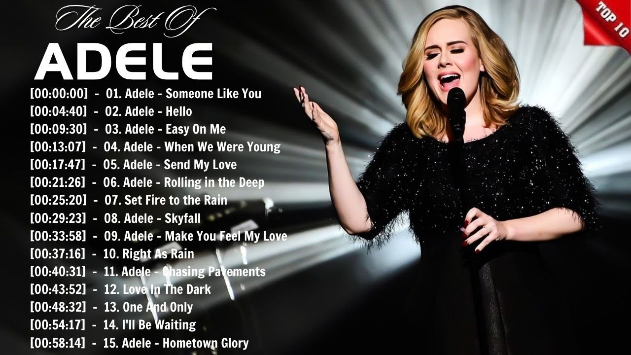 Adele Top Hits Everlasting Songs All The Time Playlist Album - YouTube