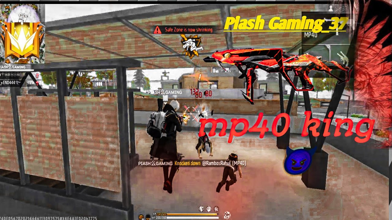 mp40 king free fire 😈😈 piash gaming 37,.. like viedo subscribe plz 100k - YouTube