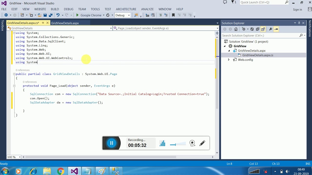 DataGrid Controls in ASP.NET in less than 10 mins.. - YouTube